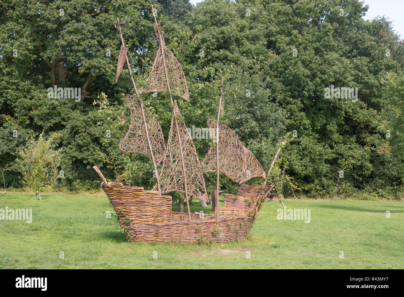 Willow sailing boat Stock Photo - Alamy
