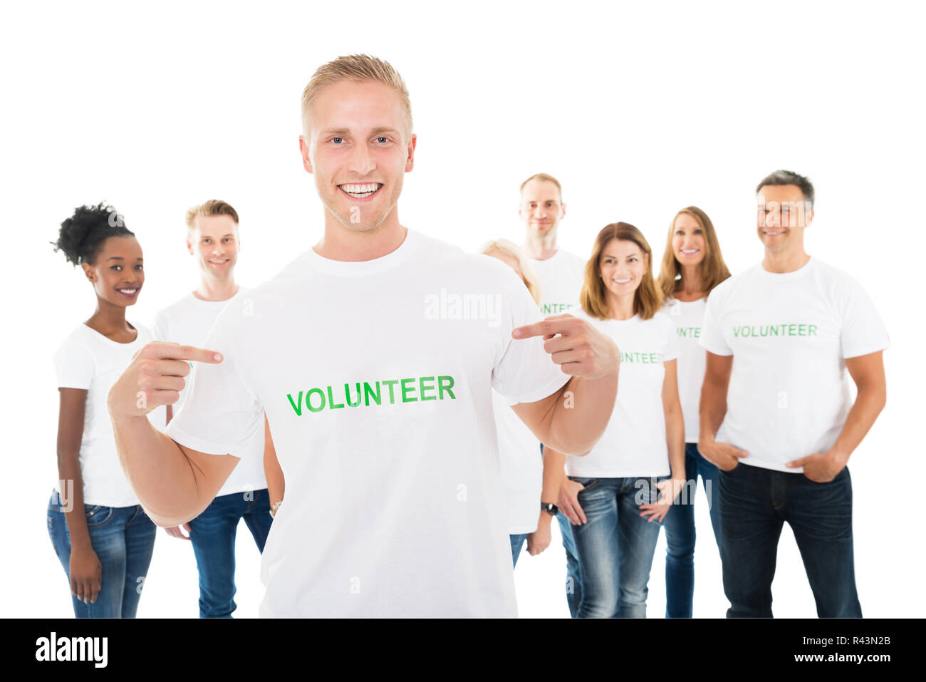Large group charity volunteers smile hi-res stock photography and ...