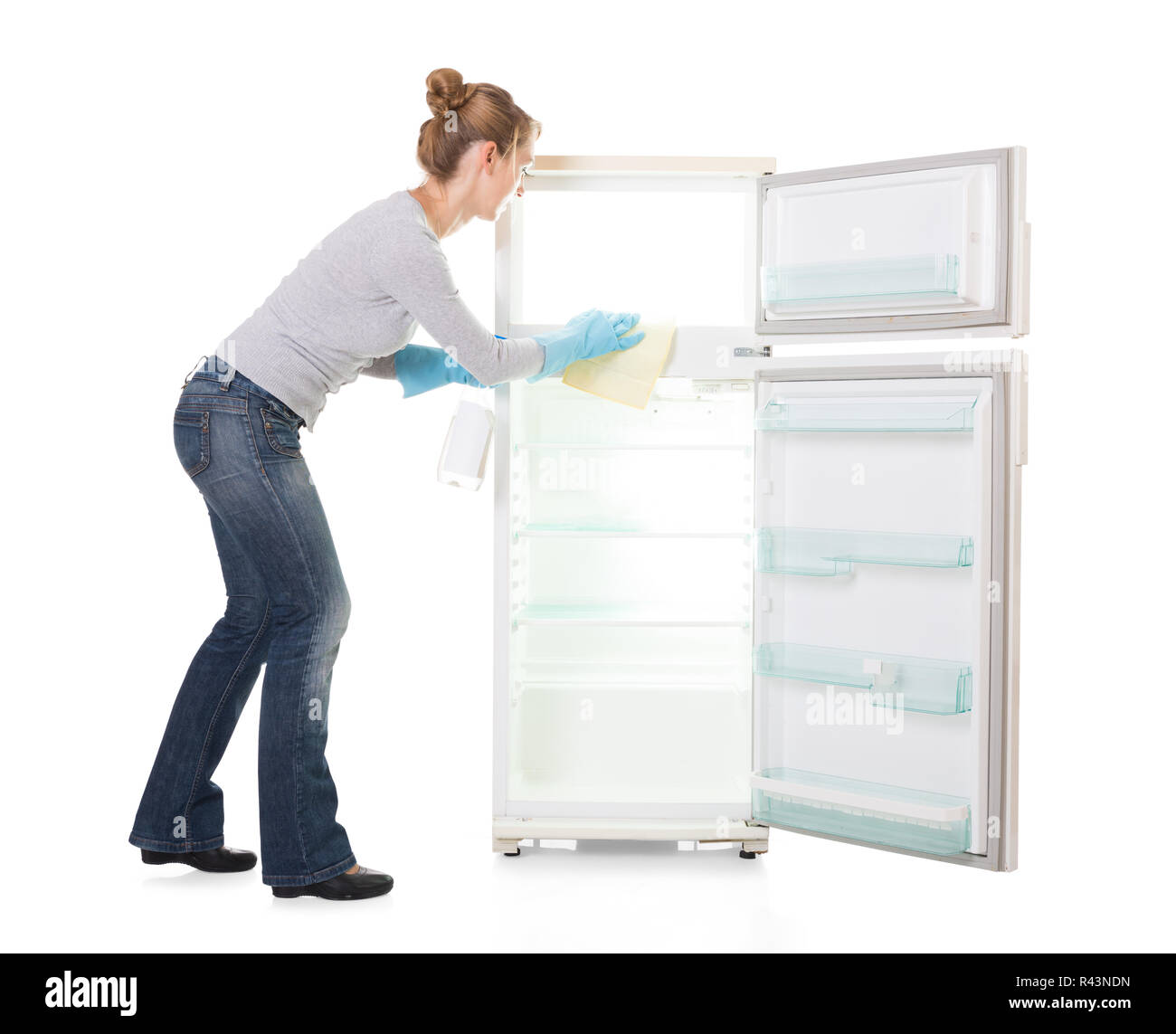 Fridge cleaning Cut Out Stock Images & Pictures - Alamy