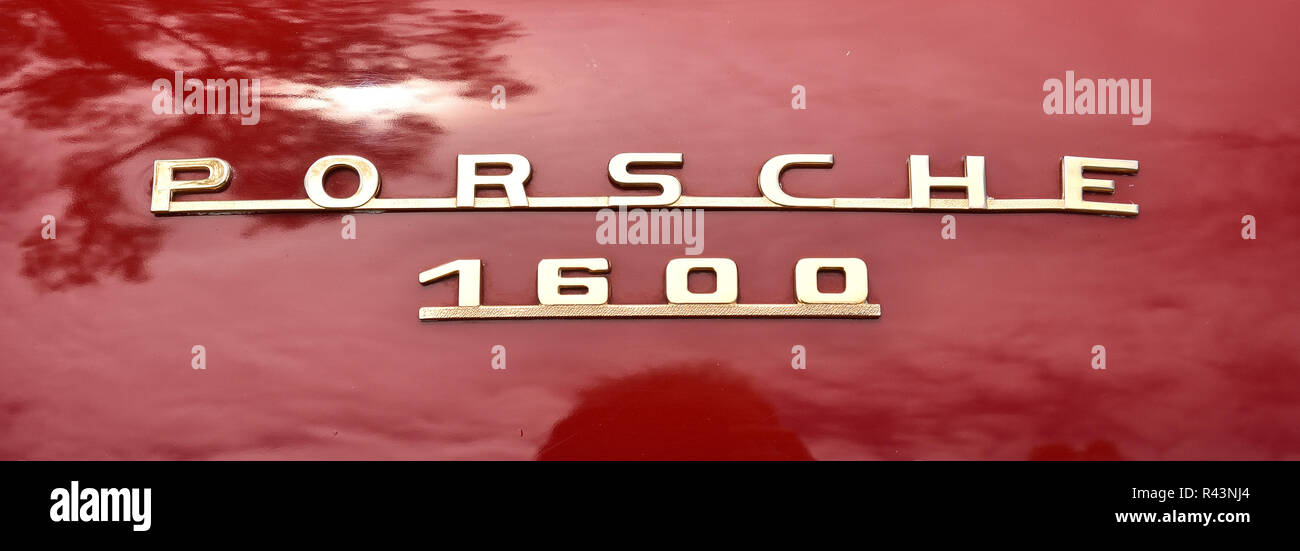 Porsche 356 name plate Stock Photo - Alamy