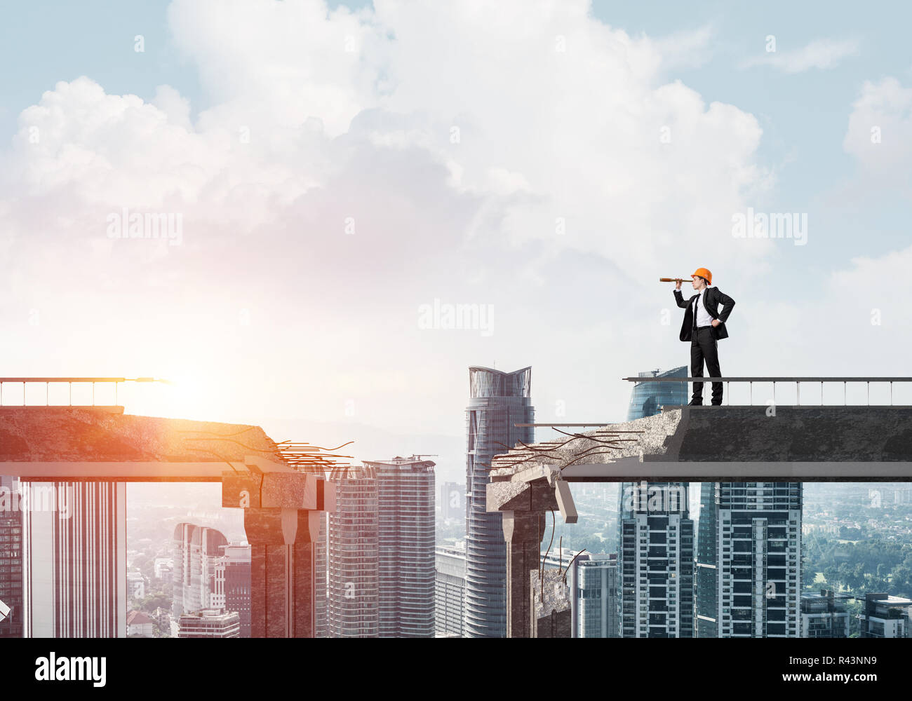 Looking up for new ways of problems solution Stock Photo - Alamy