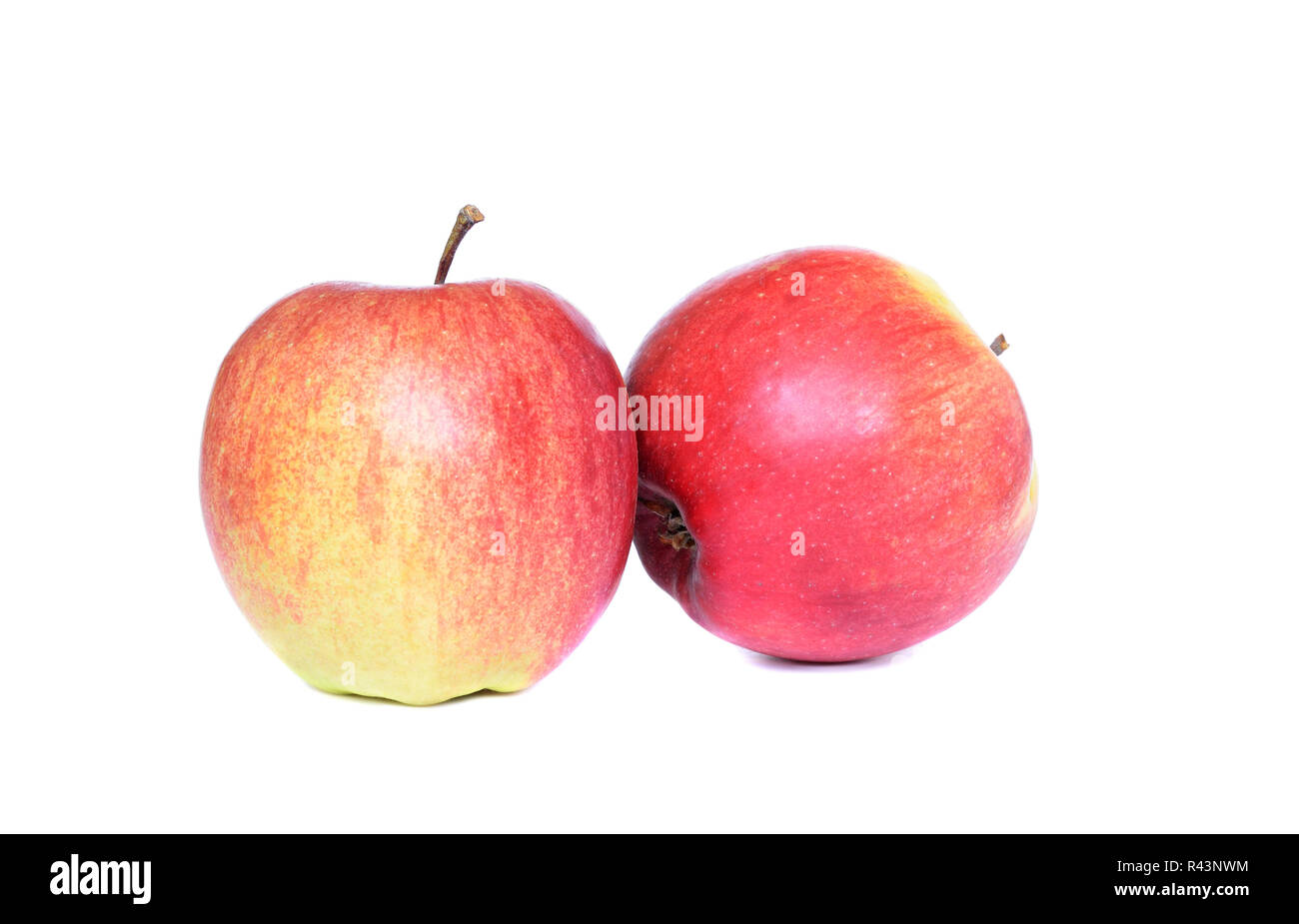 Two apples Cut Out Stock Images & Pictures - Alamy