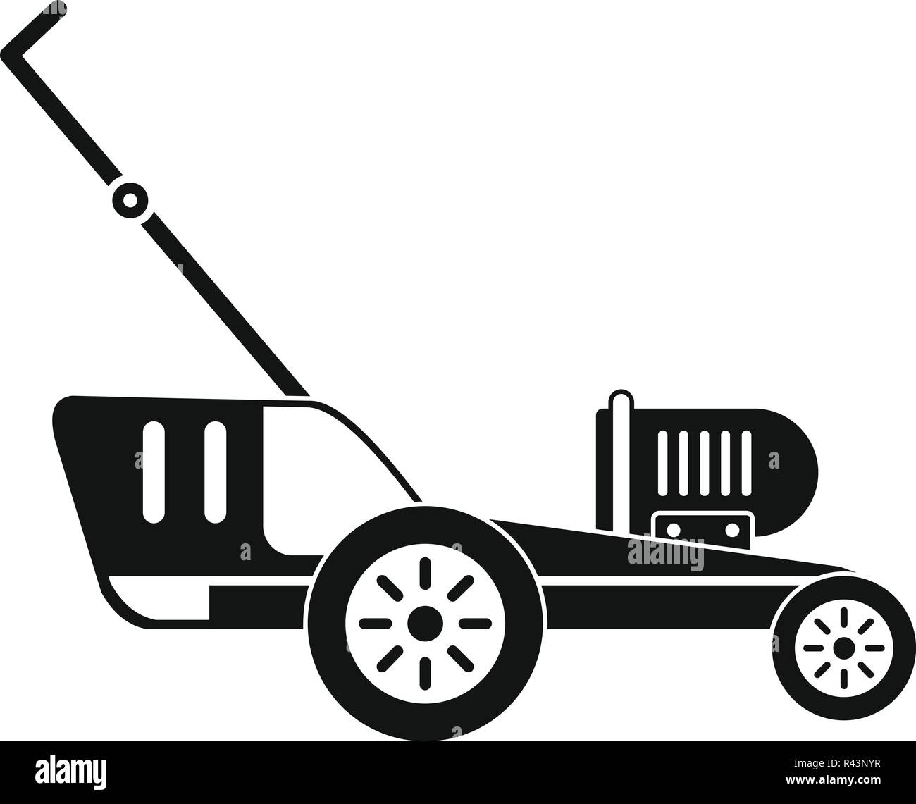 Grass cutter icon. Simple illustration of grass cutter vector icon for ...