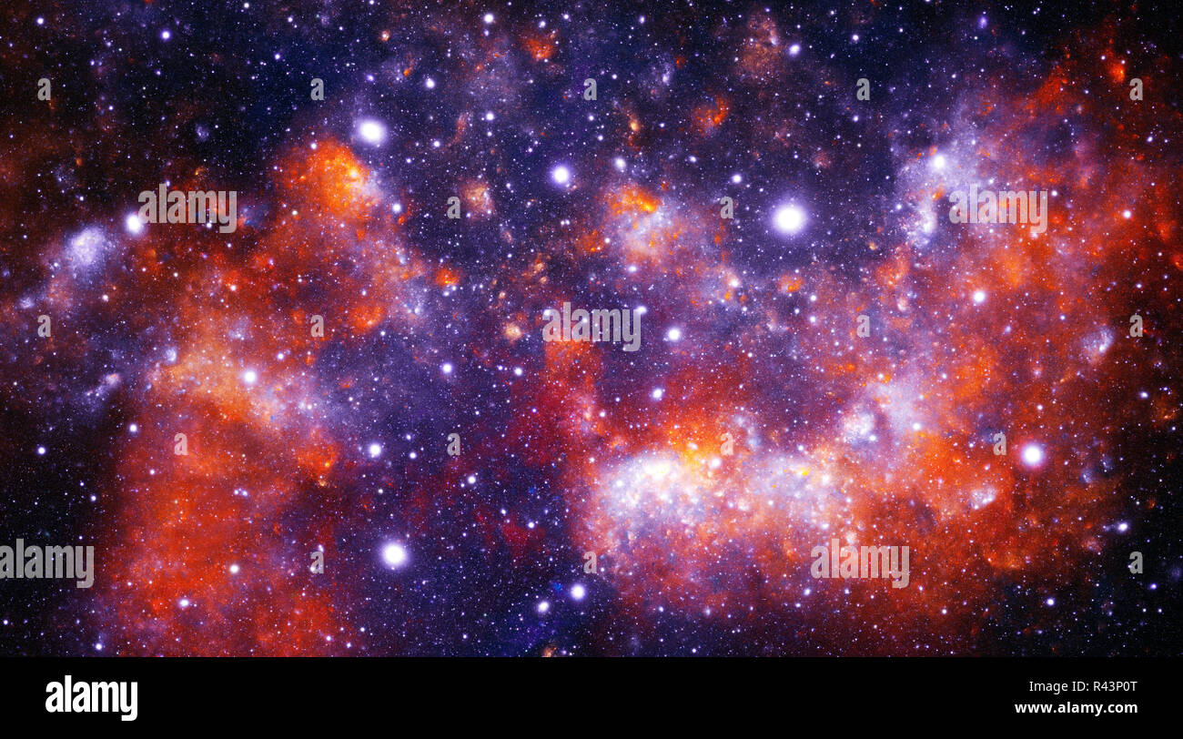 Orange Colorful Galaxy