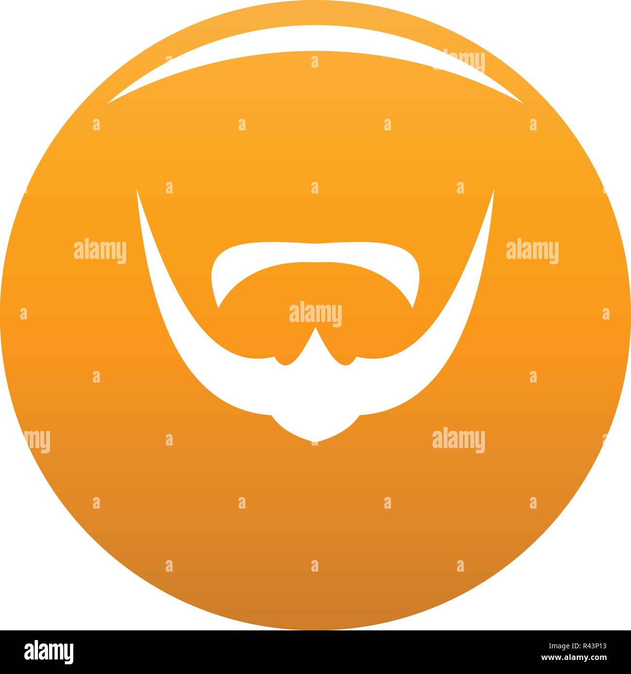 Mustache icon. Simple illustration of mustache vector icon for any ...