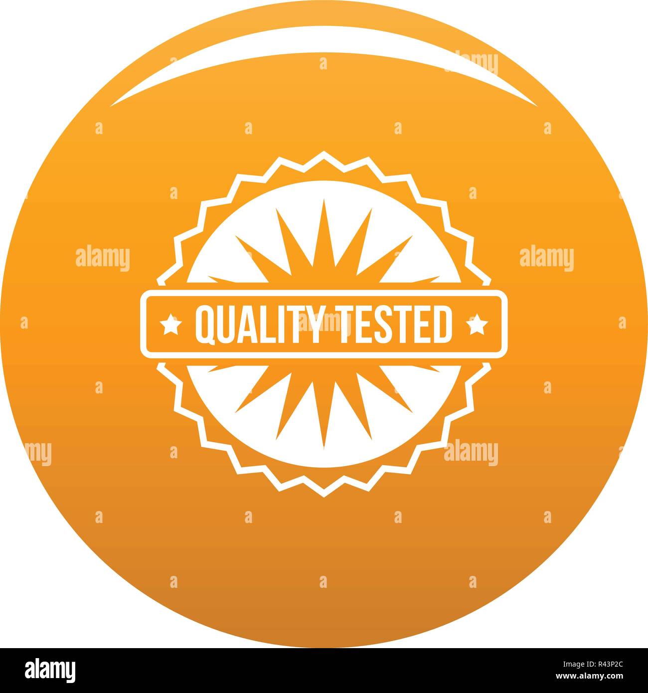 Quality tested logo. Simple illustration of quality tested vector logo ...