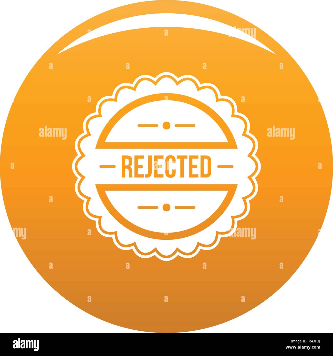 Rejected logo. Simple illustration of rejected vector logo for any ...