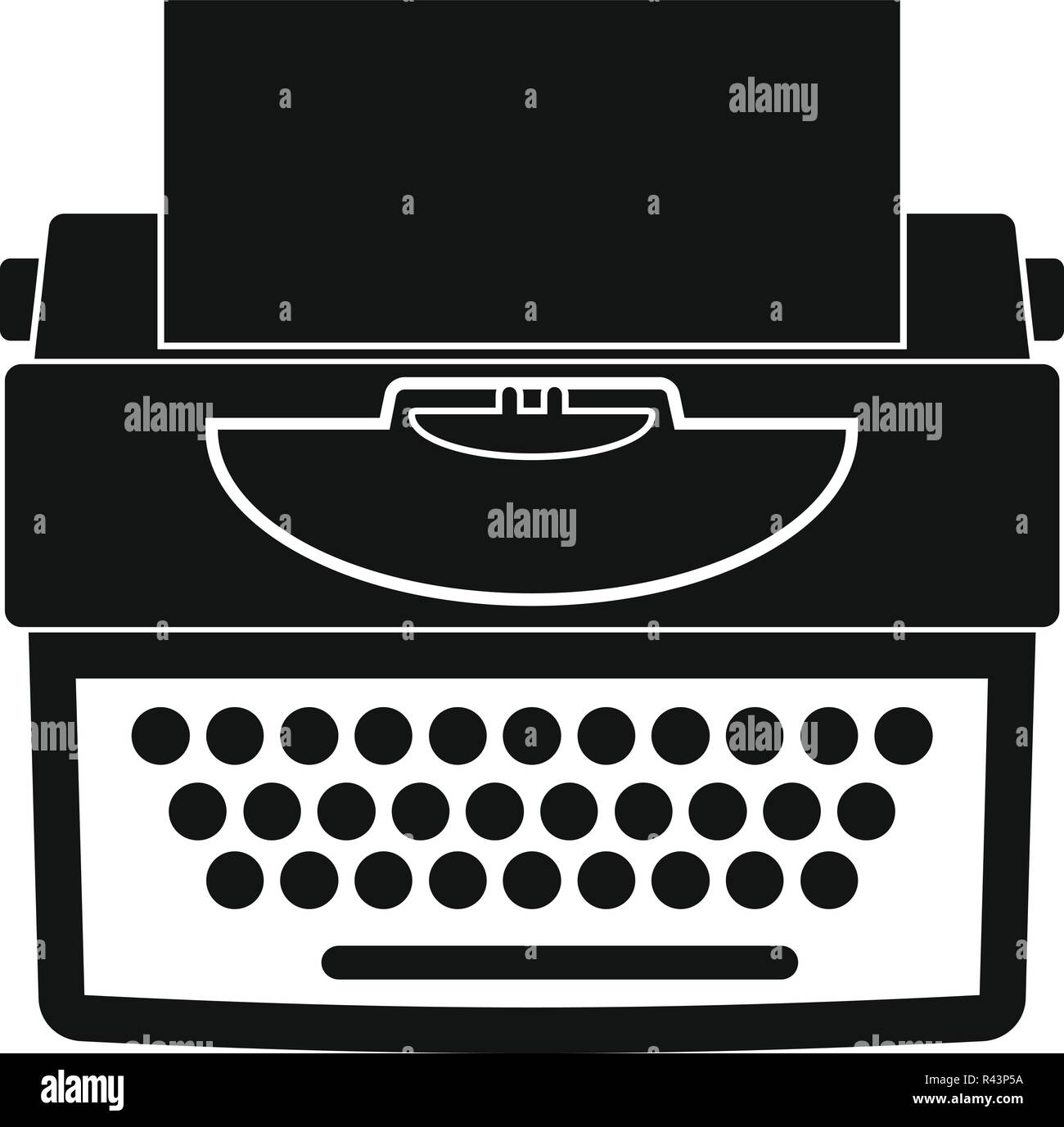 New typewriter icon. Simple illustration of new typewriter vector icon ...