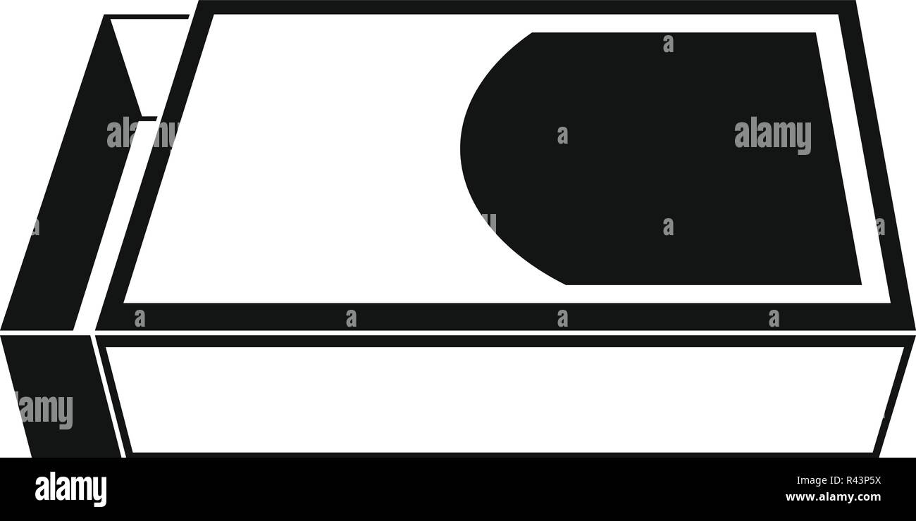 Open matchbox icon. Simple illustration of open matchbox vector icon ...