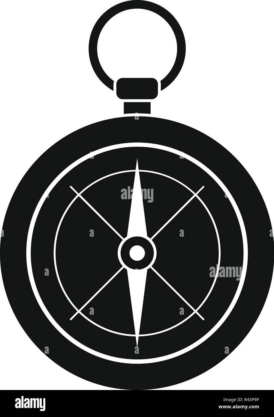 Compass icon. Simple illustration of compass vector icon for web design ...