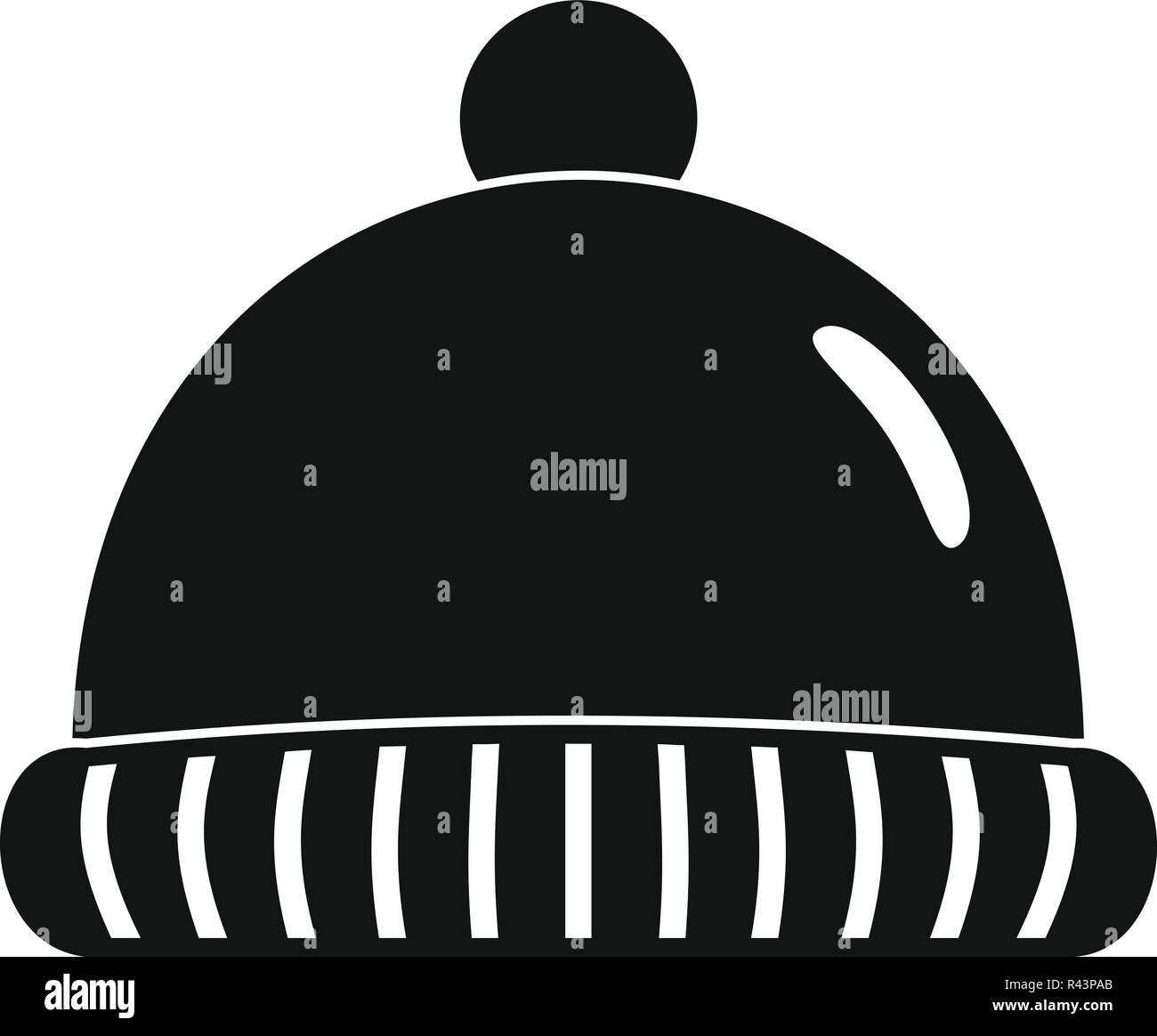 Winter hat icon. Simple illustration of winter hat vector icon for web ...