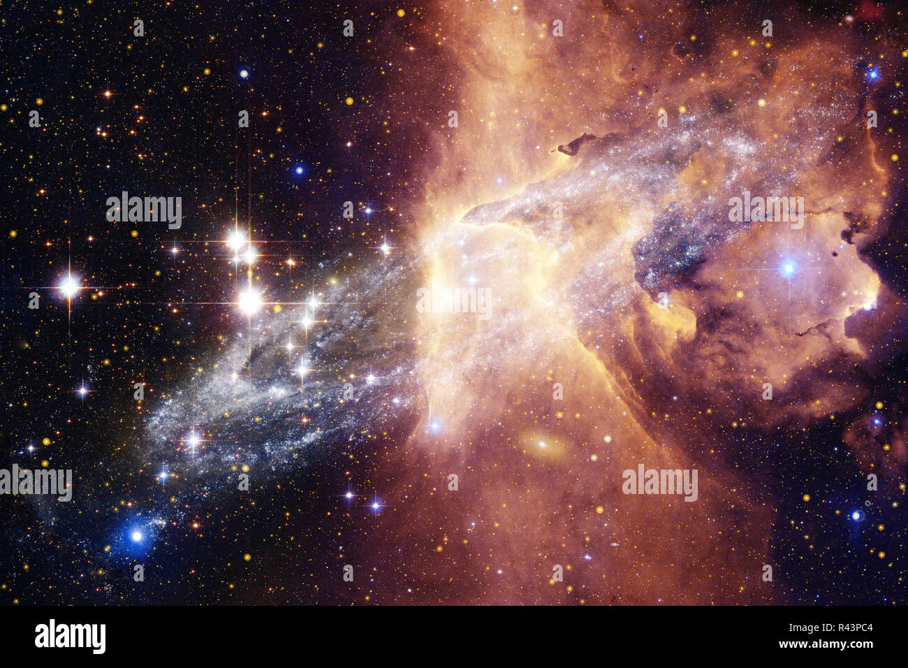 Nebulae an interstellar cloud of star dust. Elements of this image ...