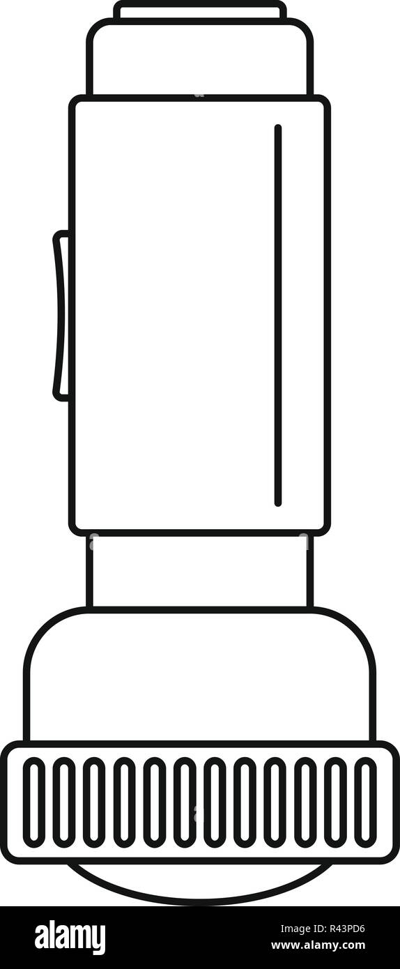 Flash light icon. Outline illustration of flash light vector icon for ...