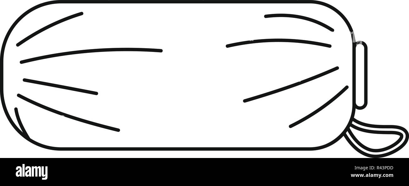 Packed sleep icon. Outline illustration of packed sleep vector icon for ...