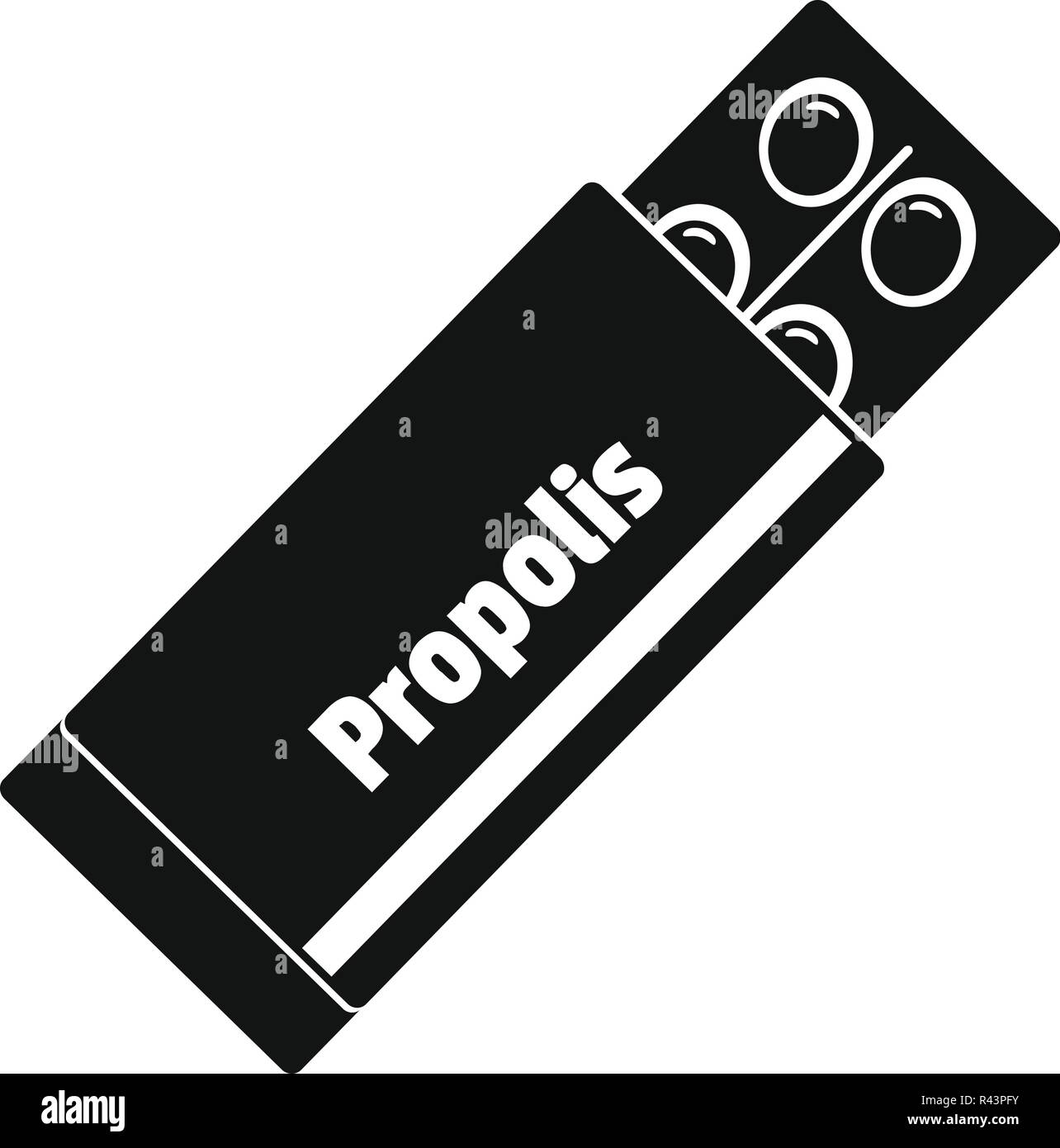 Propolis pills icon. Simple illustration of propolis pills vector icon ...