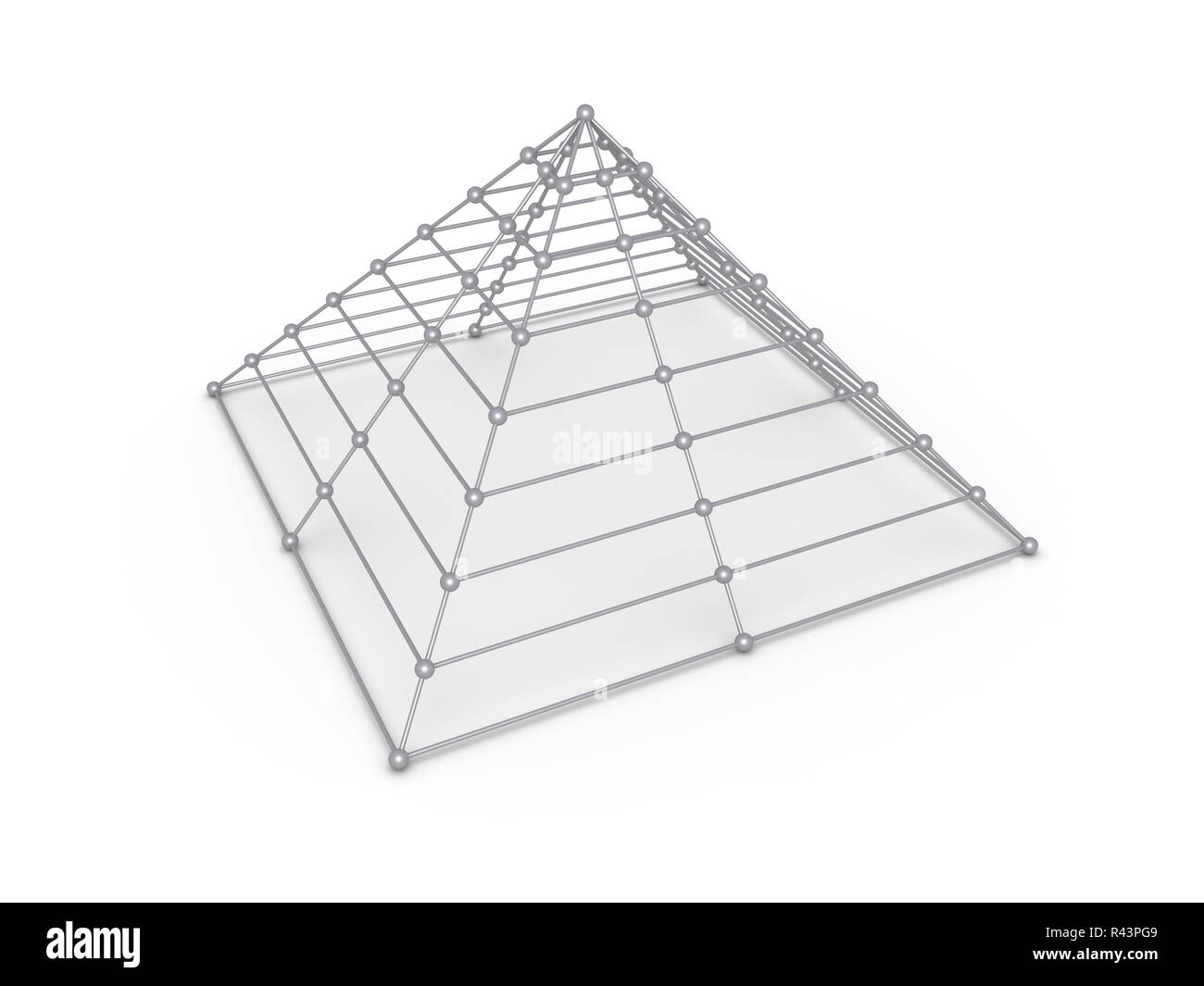 Pyramid of spheres Stock Photo - Alamy