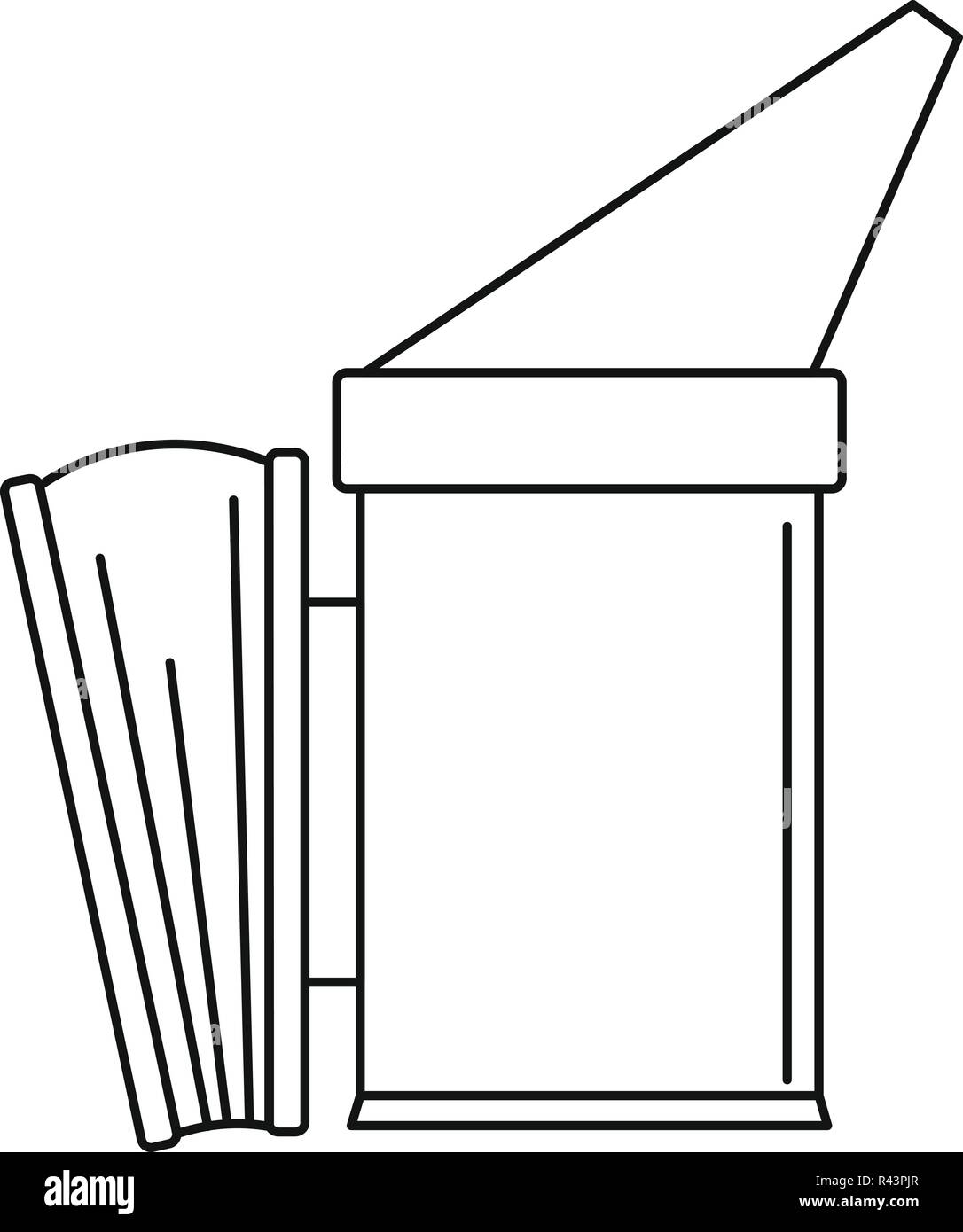 Bee smoker icon. Outline illustration of bee smoker vector icon for web ...