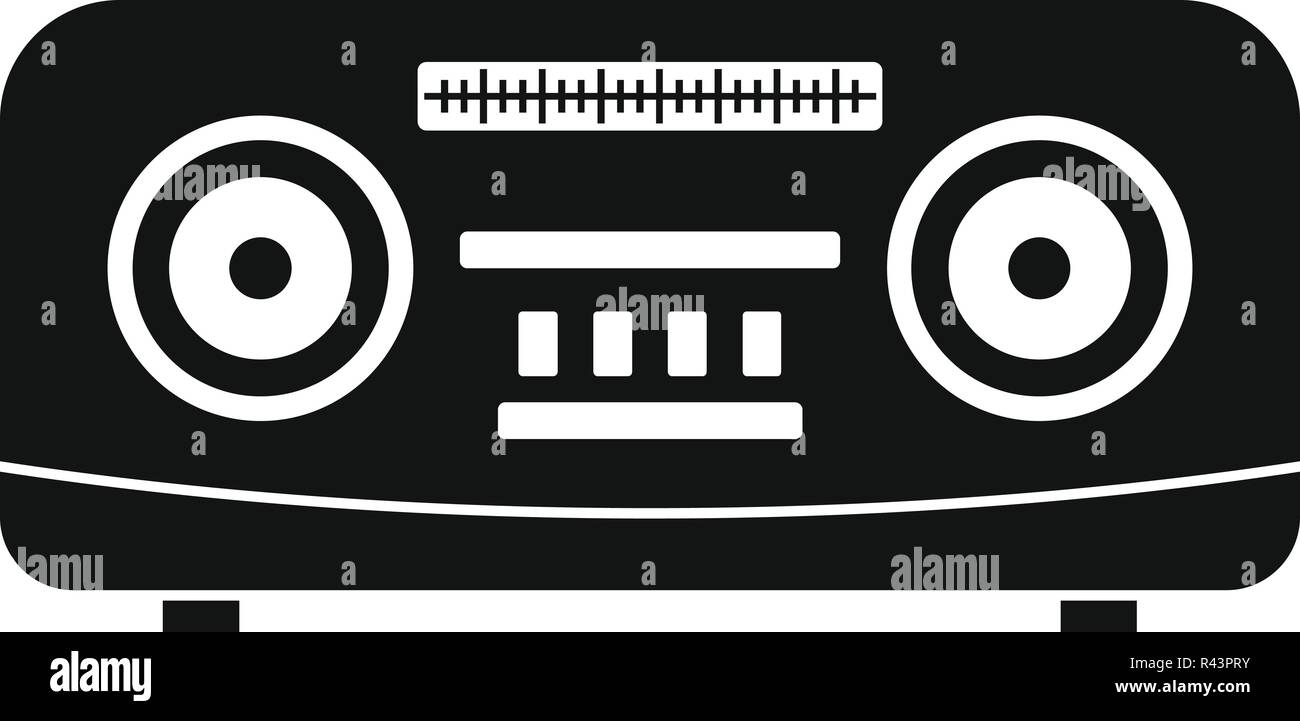 Modern radio icon. Simple illustration of modern radio vector icon for ...
