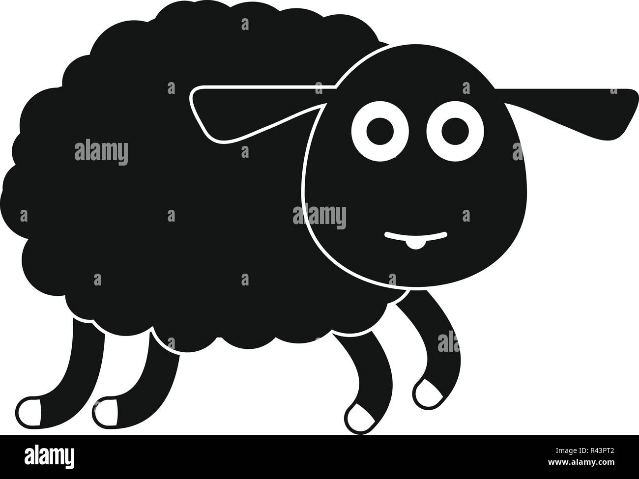Sheep icon. Simple illustration of sheep vector icon for web design ...