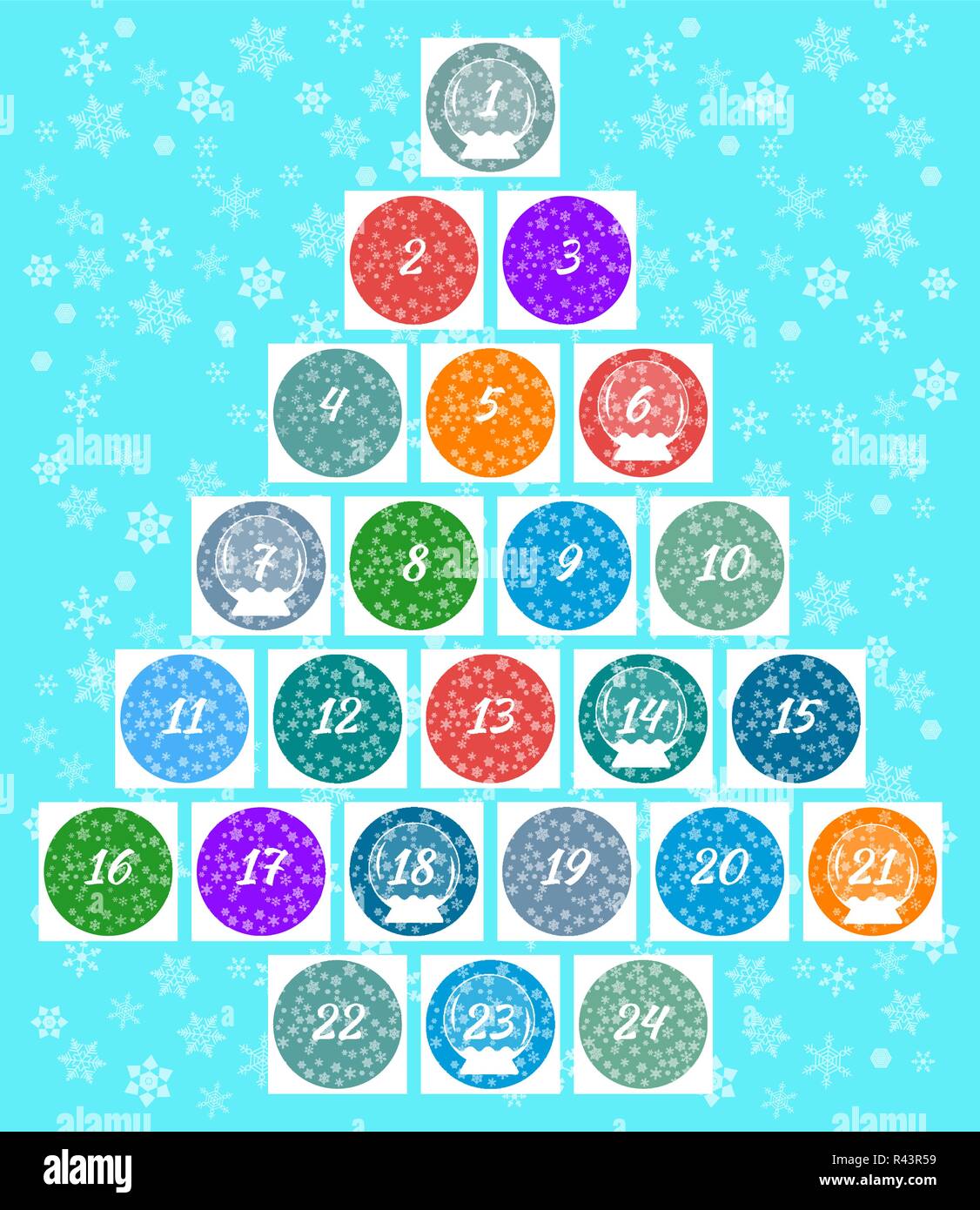 Advent calendar windows Stock Vector Images - Alamy