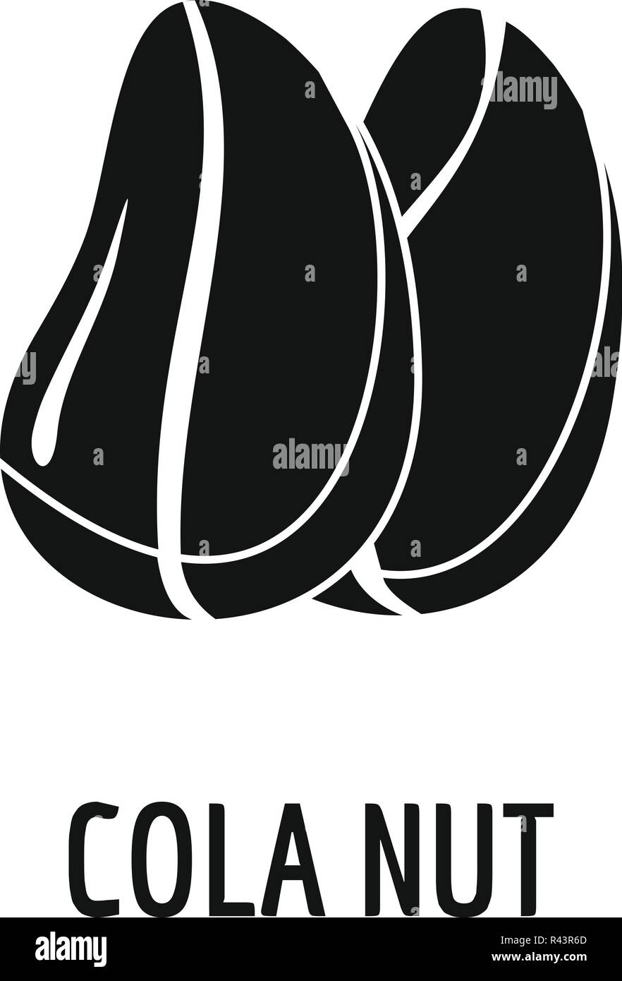 Cola nut icon. Simple illustration of cola nut vector icon for web ...