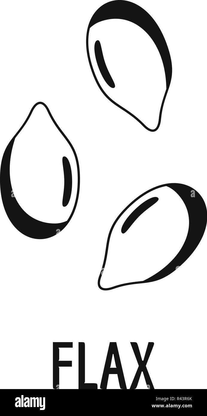 Flax icon. Simple illustration of flax vector icon for web design ...