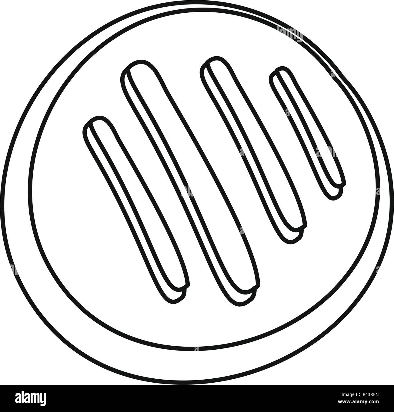 Sweet candy icon. Outline illustration of sweet candy vector icon for ...