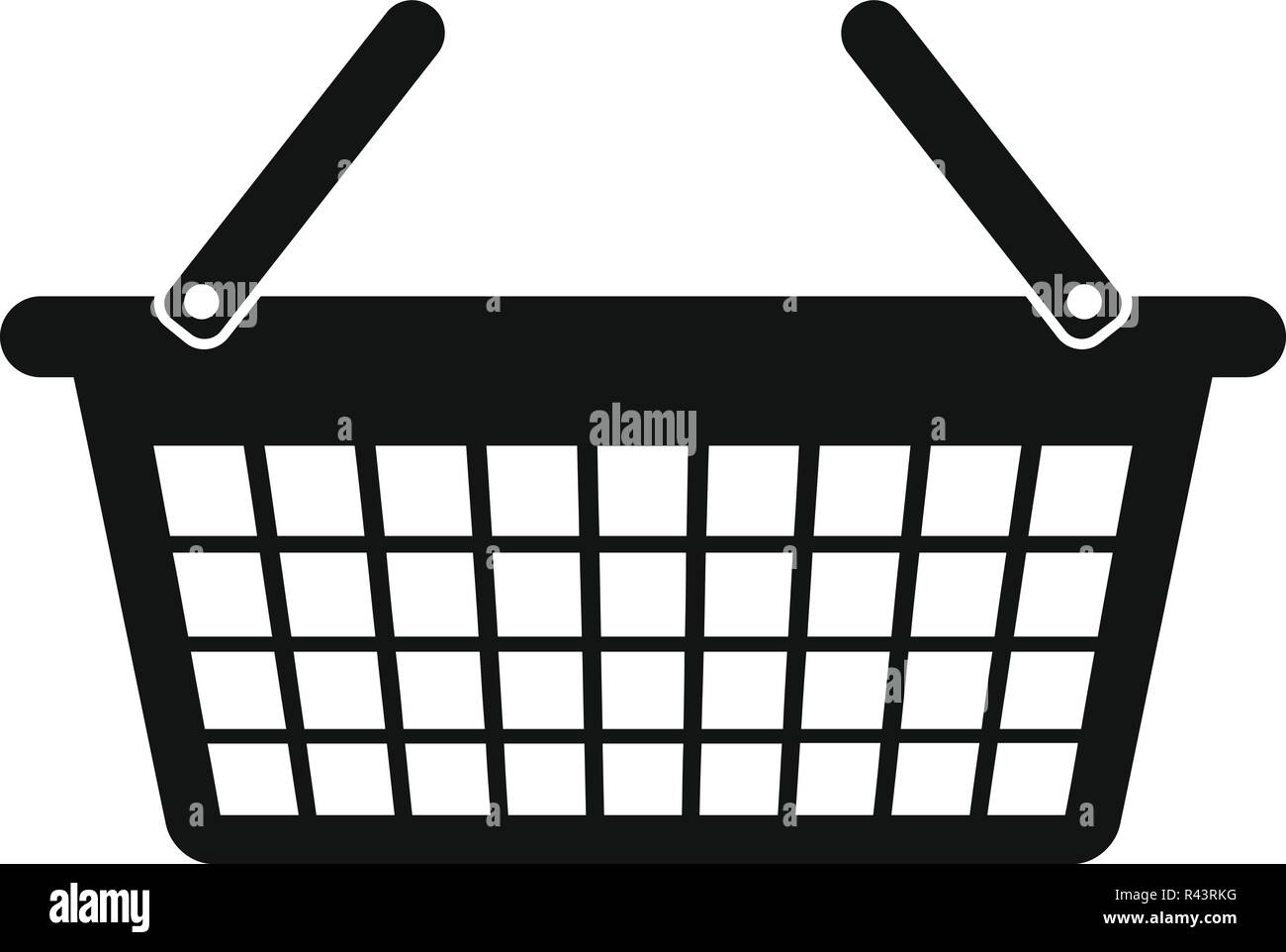 Clothes basket icon. Simple illustration of clothes basket vector icon ...