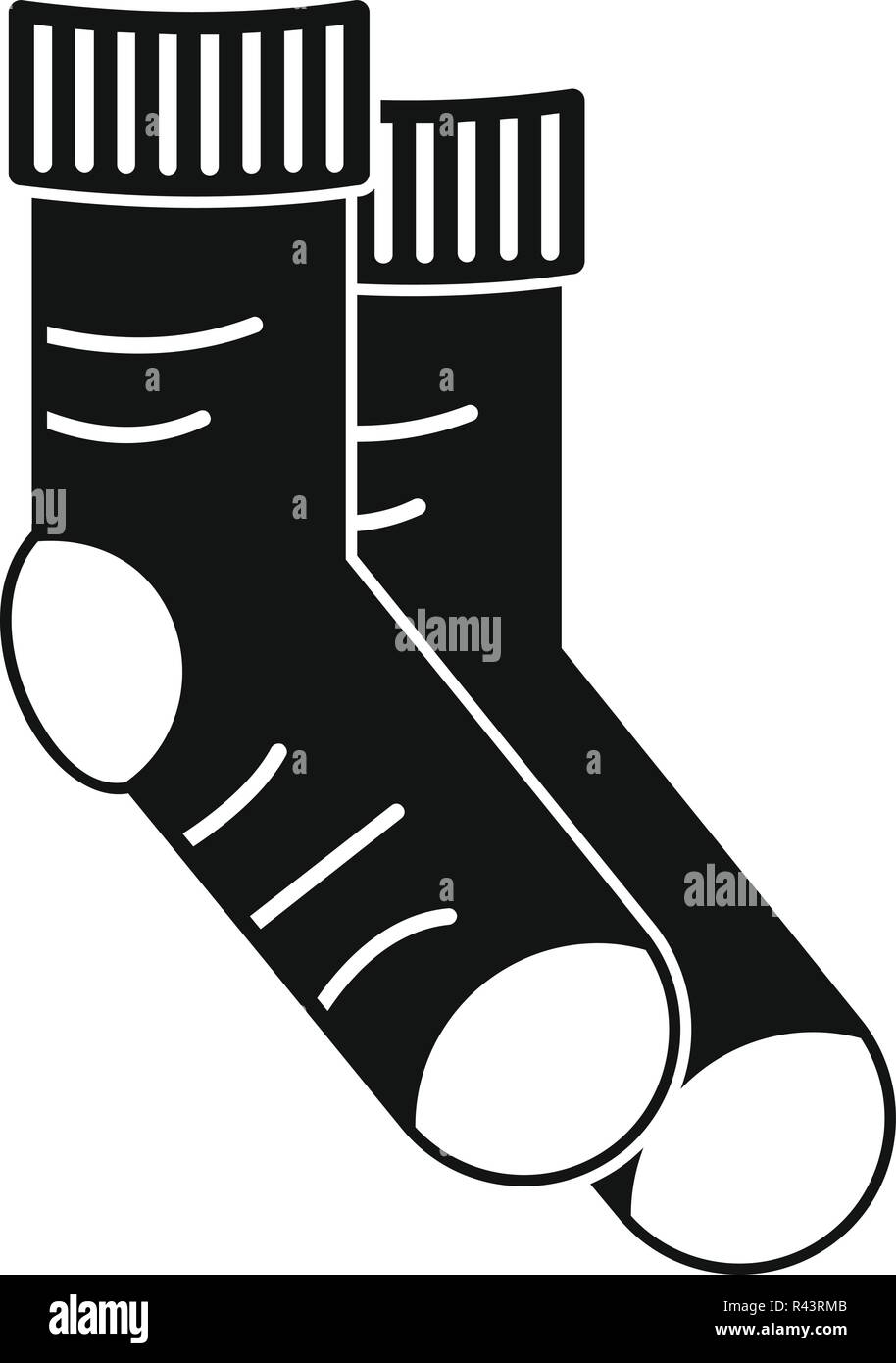 Clean socks icon. Simple illustration of clean socks vector icon for ...