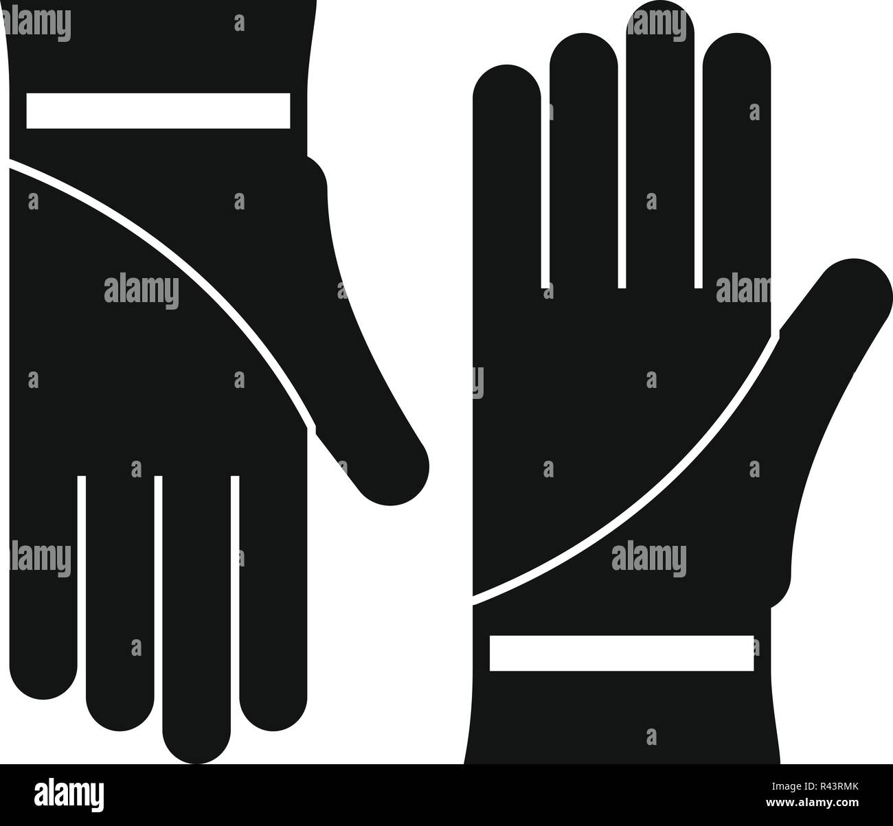 Cleaning gloves icon. Simple illustration of cleaning gloves vector ...