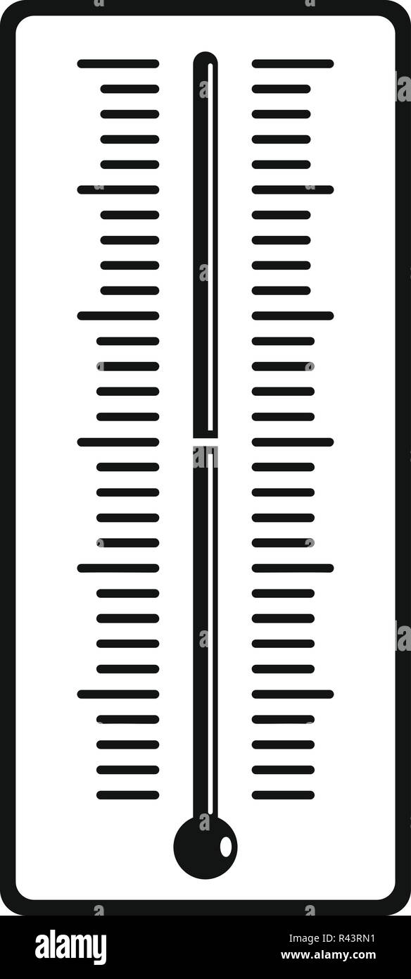 Outdoor thermometer icon. Simple illustration of outdoor thermometer ...