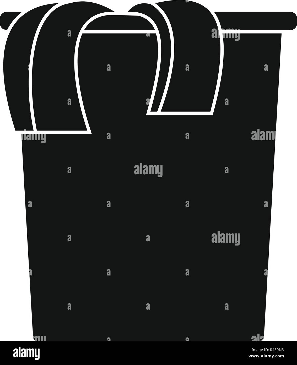 Box dirt clothes icon. Simple illustration of box dirt clothes vector ...
