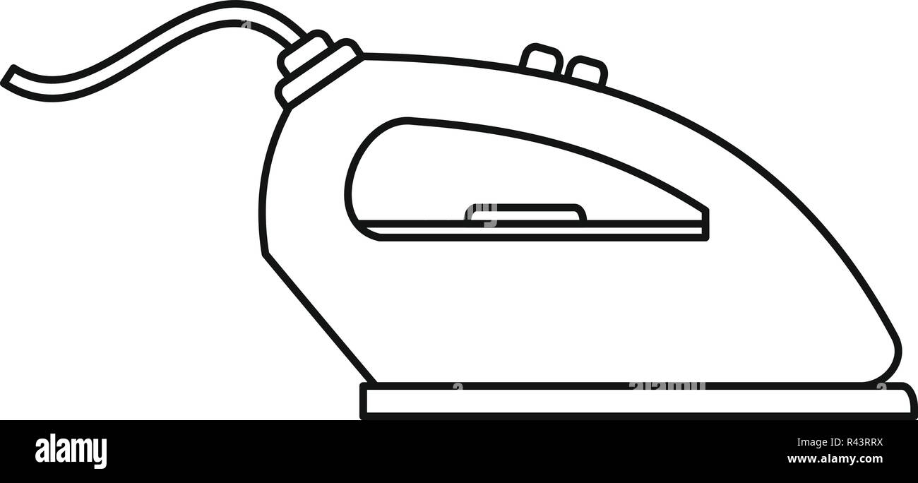 Iron icon. Outline illustration of iron vector icon for web design ...