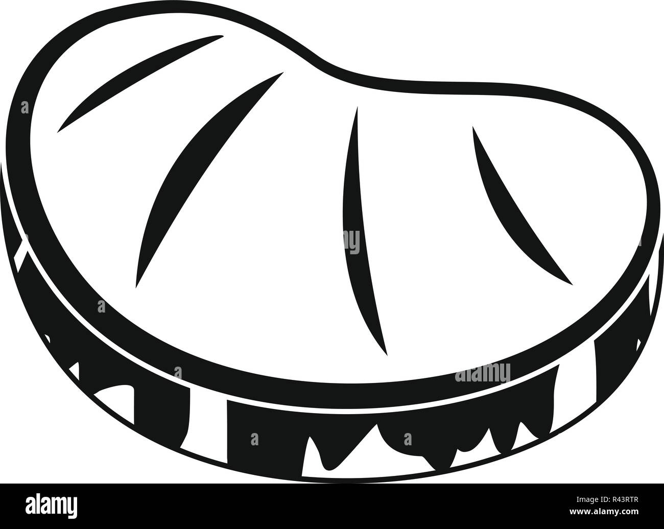 Steak icon. Simple illustration of steak vector icon for web design ...