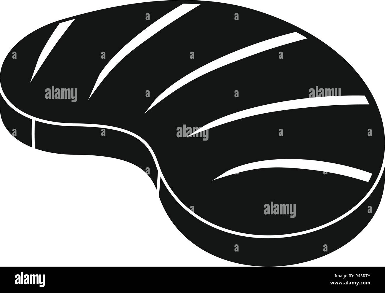 American steak icon. Simple illustration of american steak vector icon ...