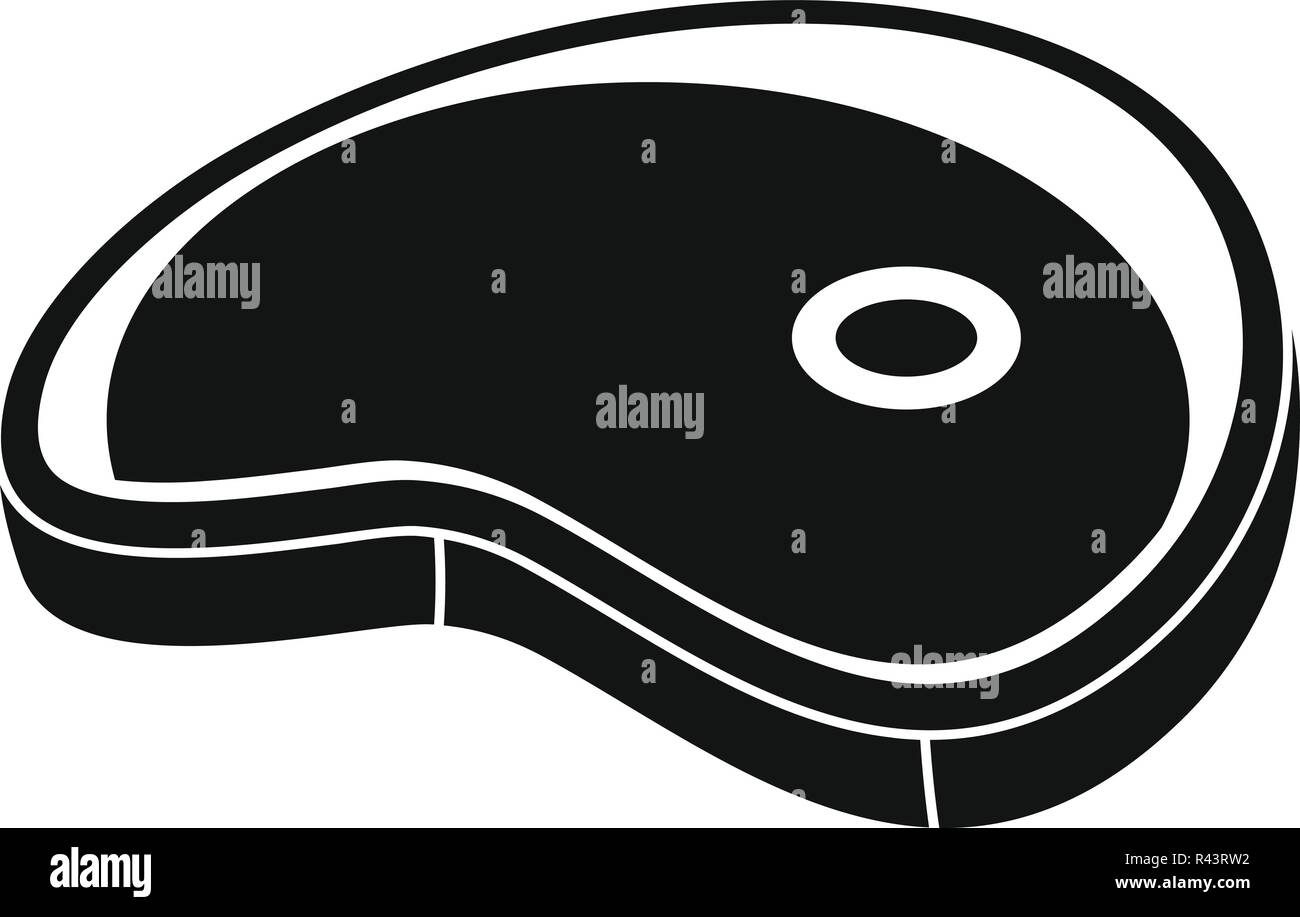 Cow steak icon. Simple illustration of cow steak vector icon for web ...