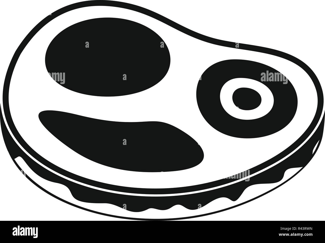 Fresh steak icon. Simple illustration of fresh steak vector icon for ...