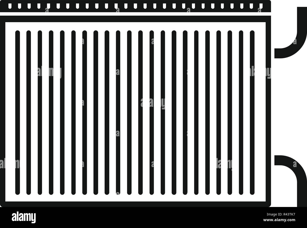 Modern radiator icon. Simple illustration of modern radiator vector ...