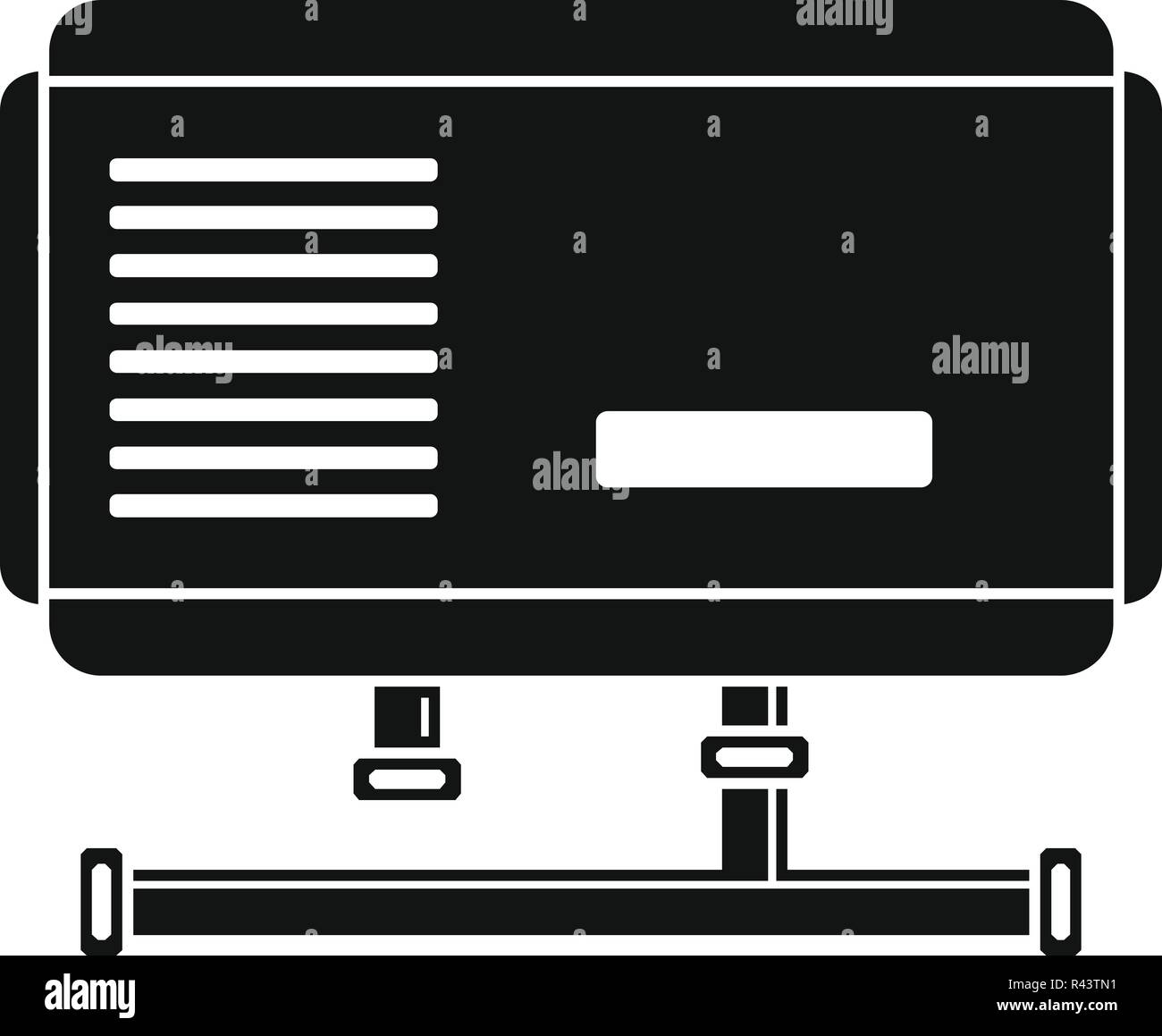 Electric boiler icon. Simple illustration of electric boiler vector ...