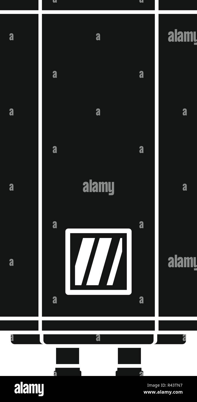 Natural gas boiler icon. Simple illustration of natural gas boiler ...