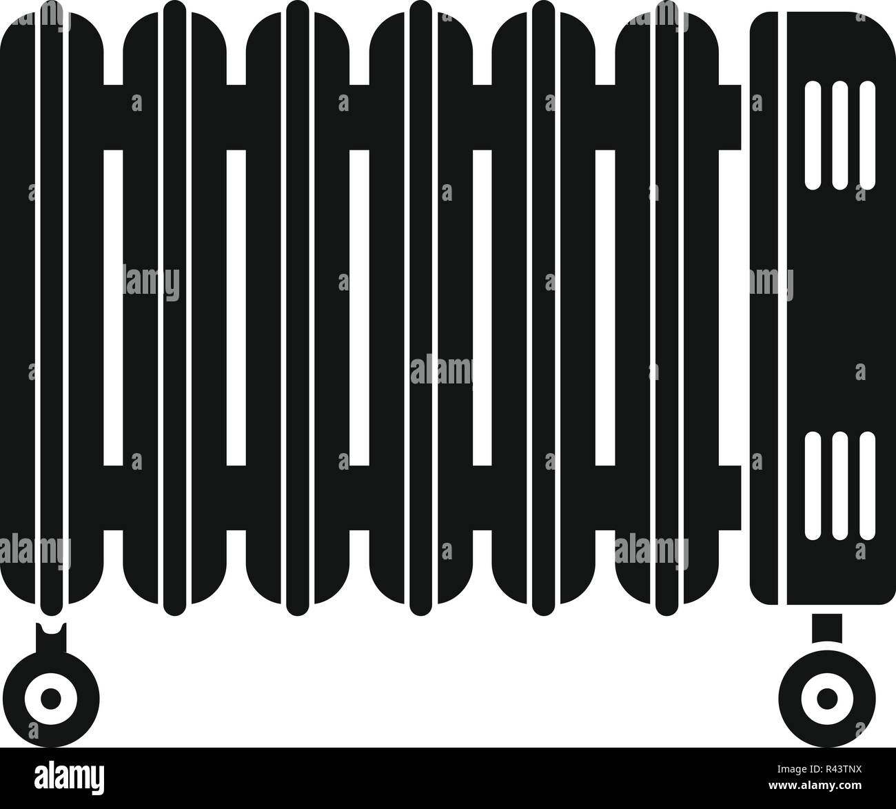 House oil radiator icon. Simple illustration of house oil radiator ...