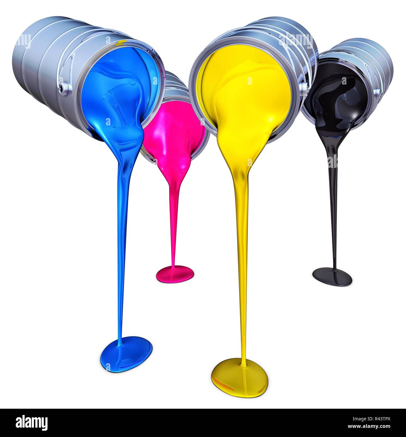 Printer colours printing colours Cut Out Stock Images & Pictures - Alamy