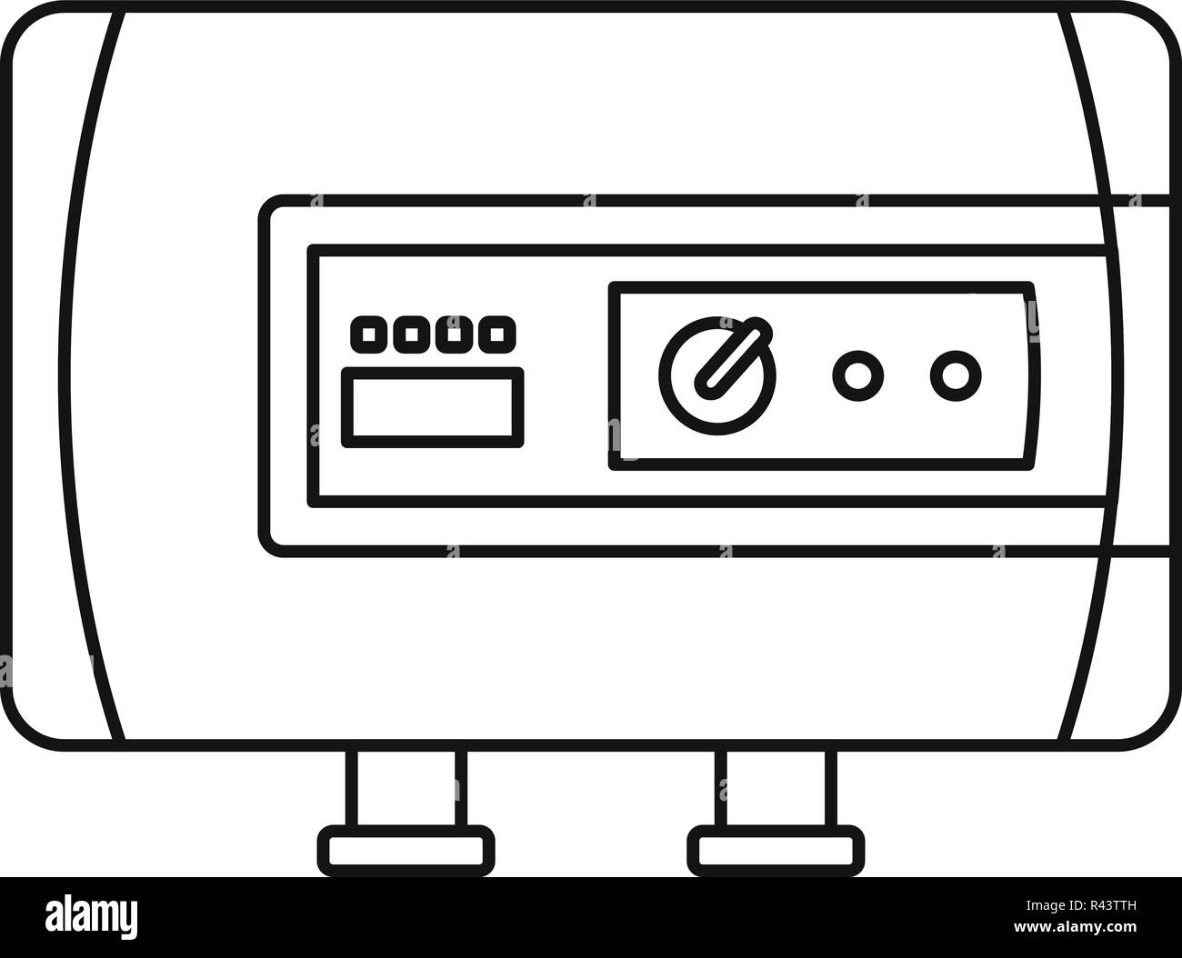 Modern boiler icon. Outline illustration of modern boiler vector icon ...
