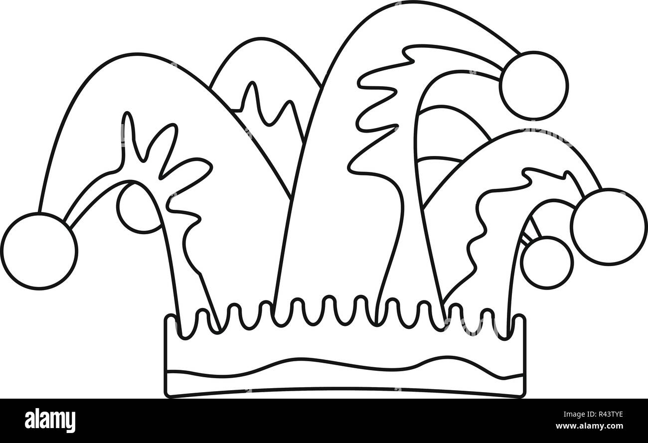 Jester Hat Coloring Page