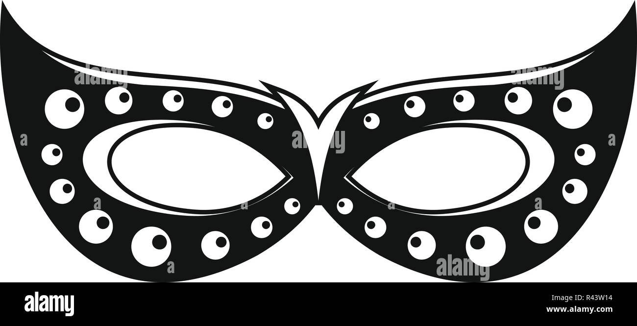 Italian carnival mask icon. Simple illustration of italian carnival ...