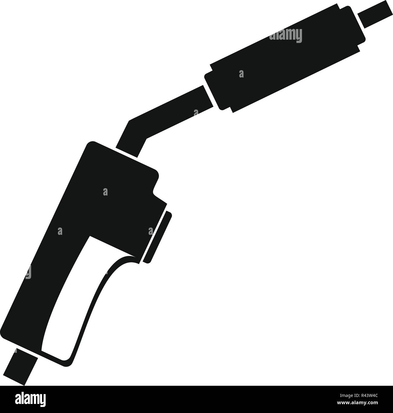 Gas welding tool icon. Simple illustration of gas welding tool vector ...