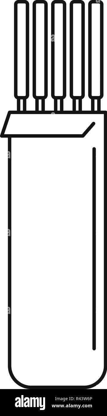 Electrodes icon. Outline illustration of electrodes vector icon for web ...