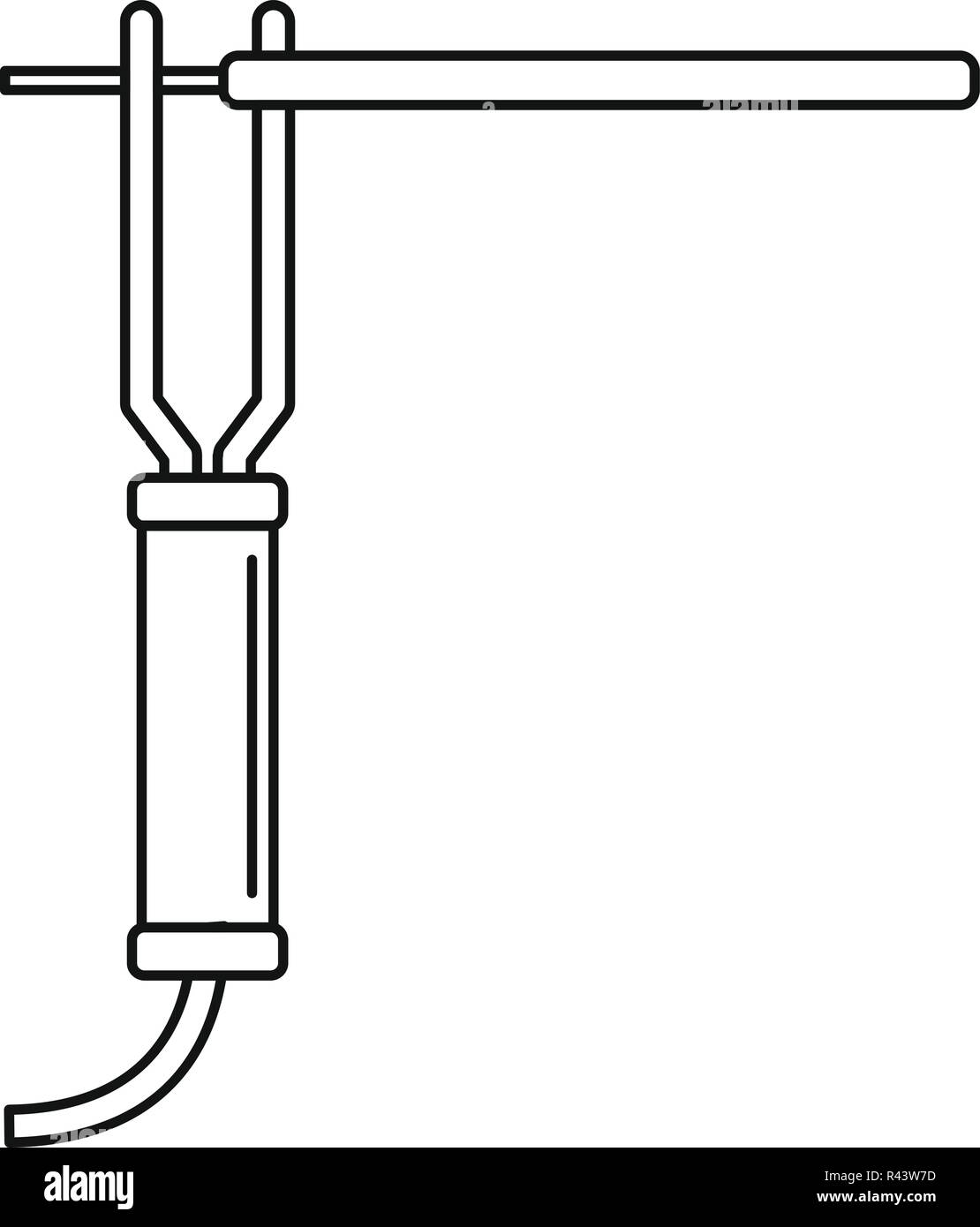 Welding electrode icon. Outline illustration of welding electrode ...