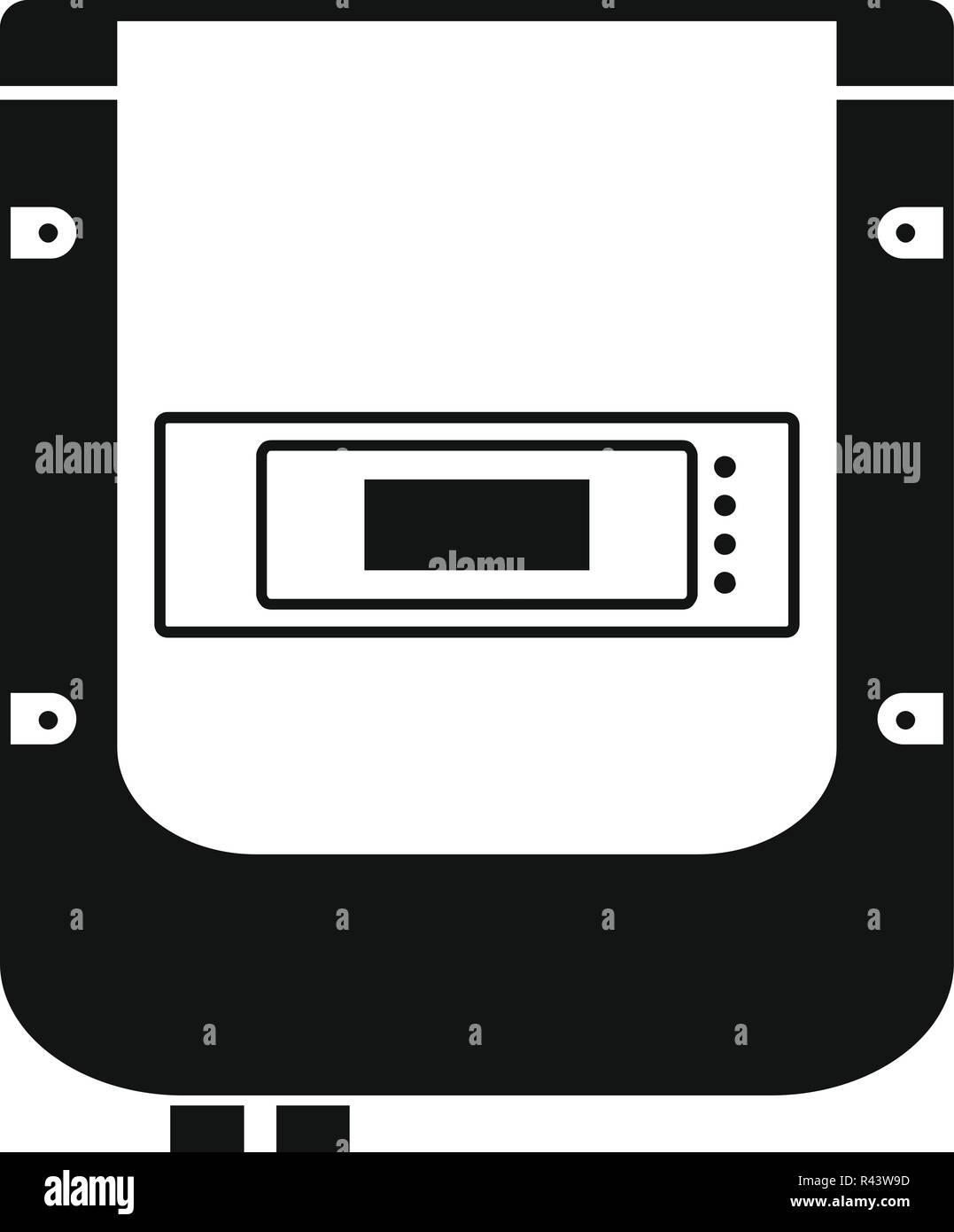 Electric counter icon. Simple illustration of electric counter vector ...