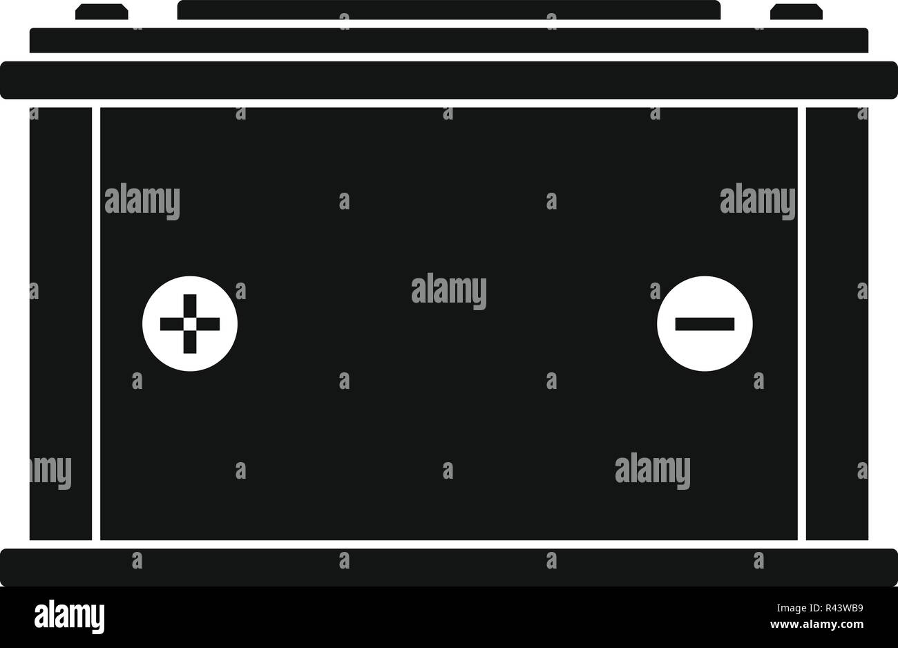 Car battery icon. Simple illustration of car battery vector icon for ...
